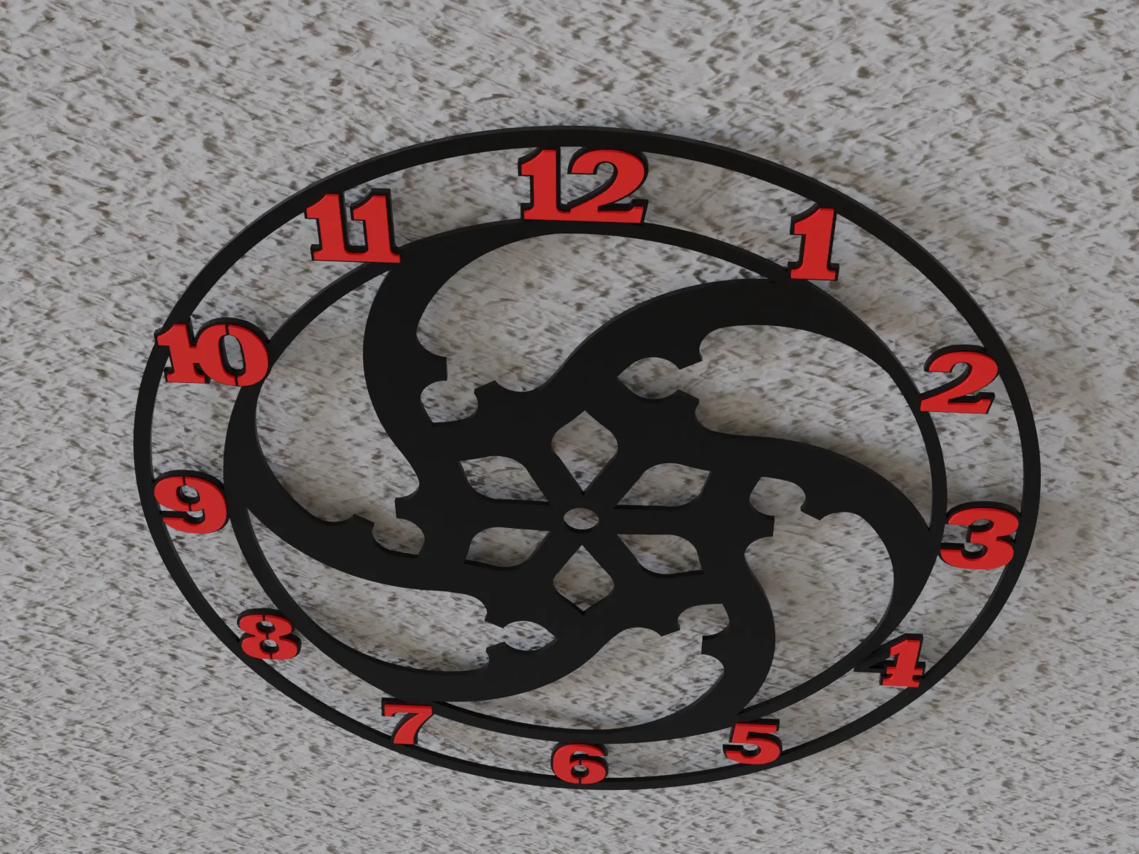 3D Printer Files | 3MF File | mandala design 8 wall Clock Round ...