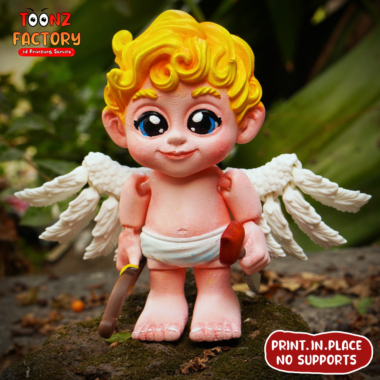 PRINT IN PLACE CUTE FLEXI CUPID | 3D models download | Creality Cloud