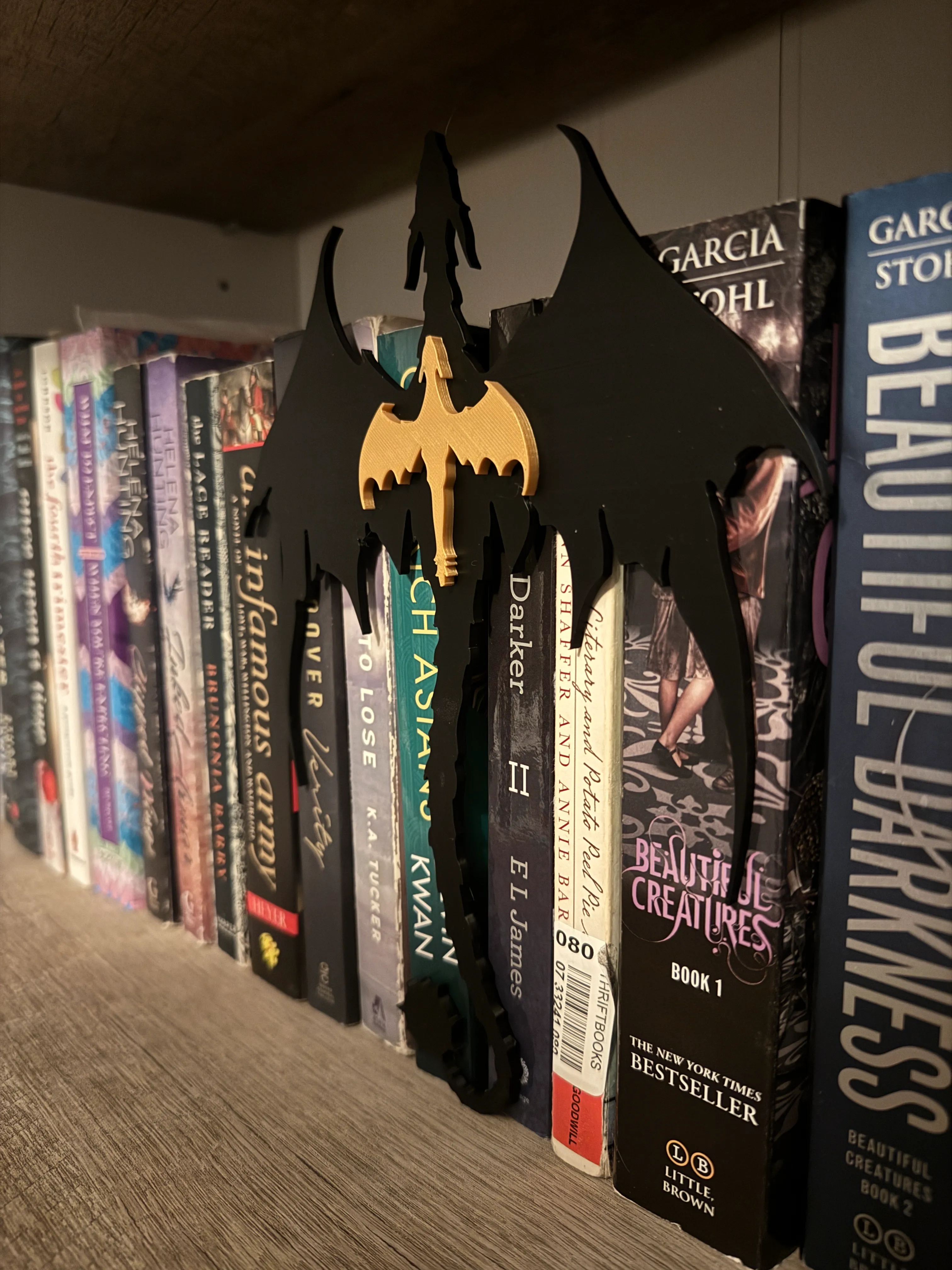 3D Printer Files | 3MF File | Fourth Wing Dragon Bookshelf Decor | Creality Cloud