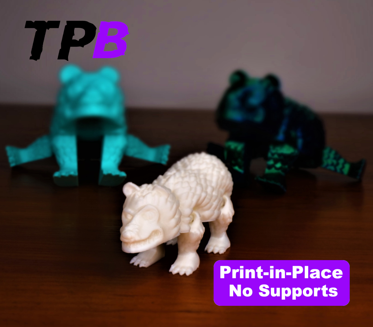 Polar Bear - Print-in-Place | 3D models download | Creality Cloud