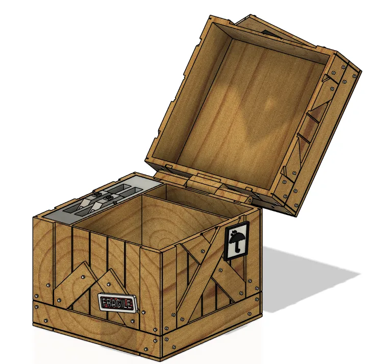 Wooden Box MTG Deck Box | 3D models download | Creality Cloud