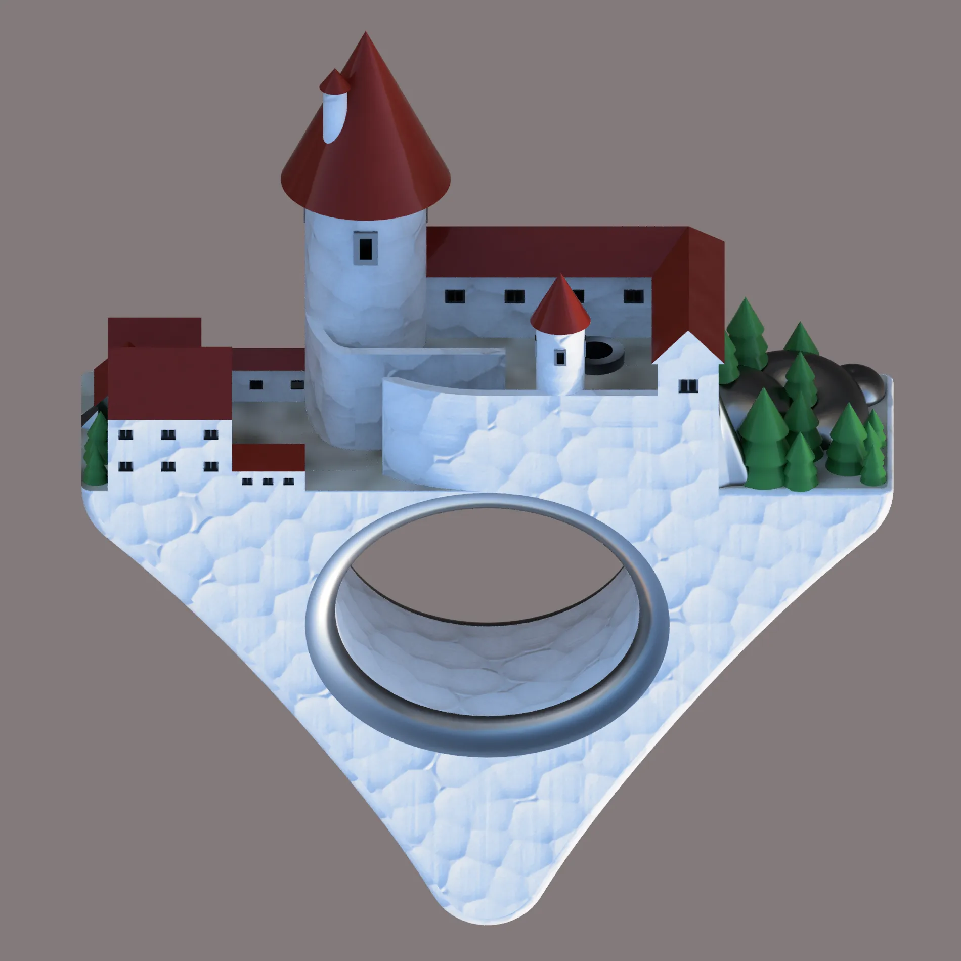 Badges & Coins STL Descarga - Narrow castle-shaped book page holder ...