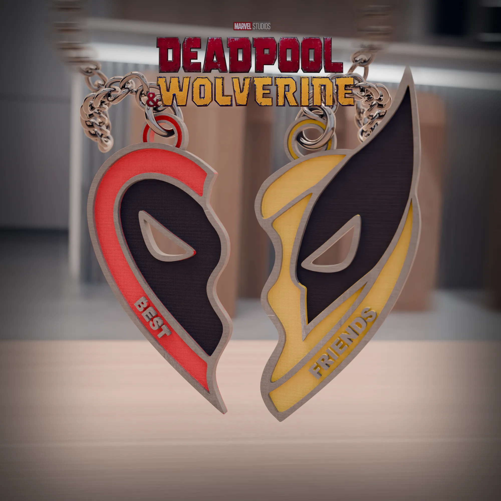 Jewelry & Accessories STL Download - Deadpool & Wolverine Best Friends ...