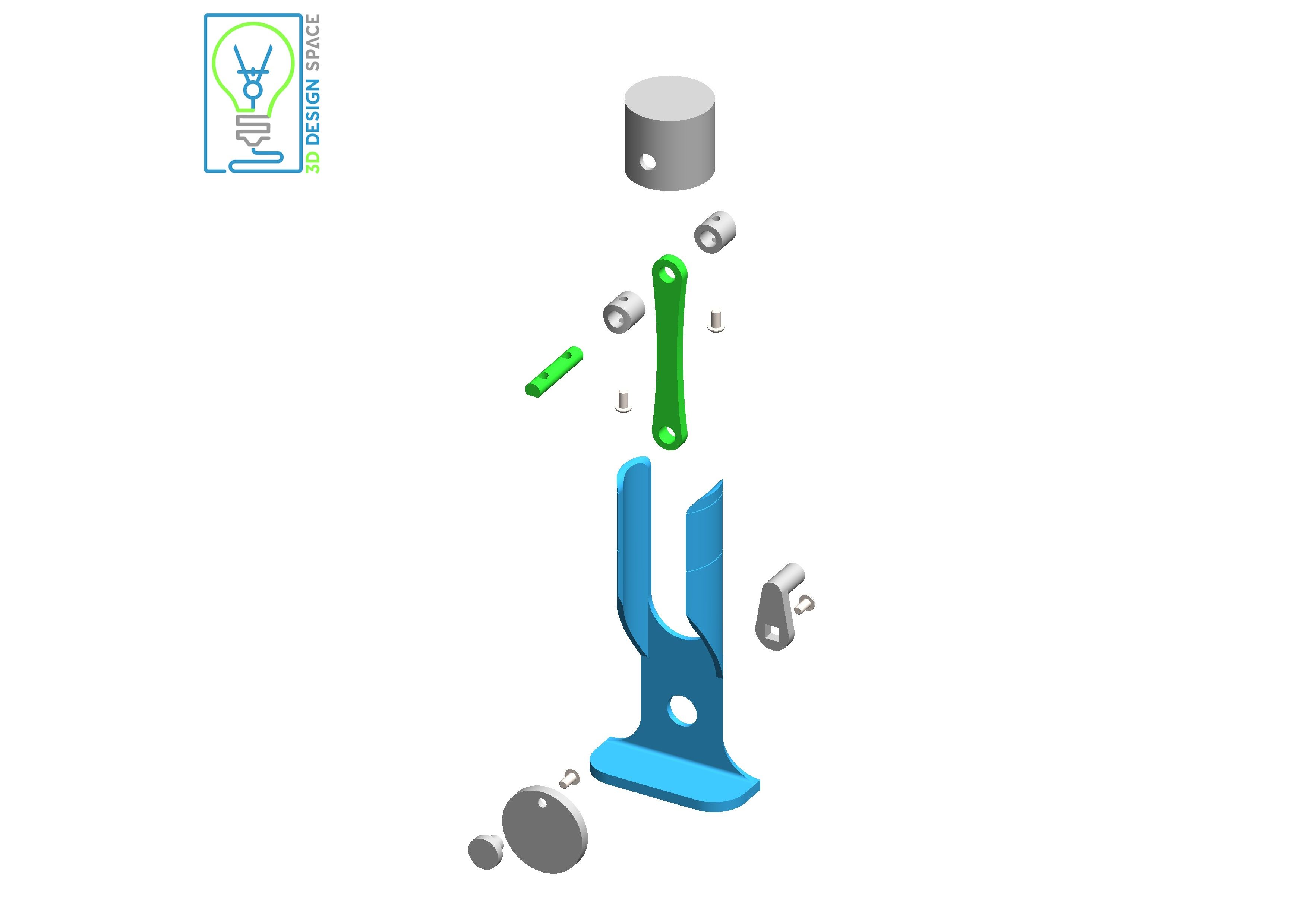 PISTON MECHANISM | 3D models download | Creality Cloud