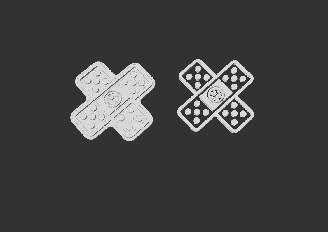 Home Decorations & Ornaments STL Descarga - VW Volkswagen Sparadrap ...