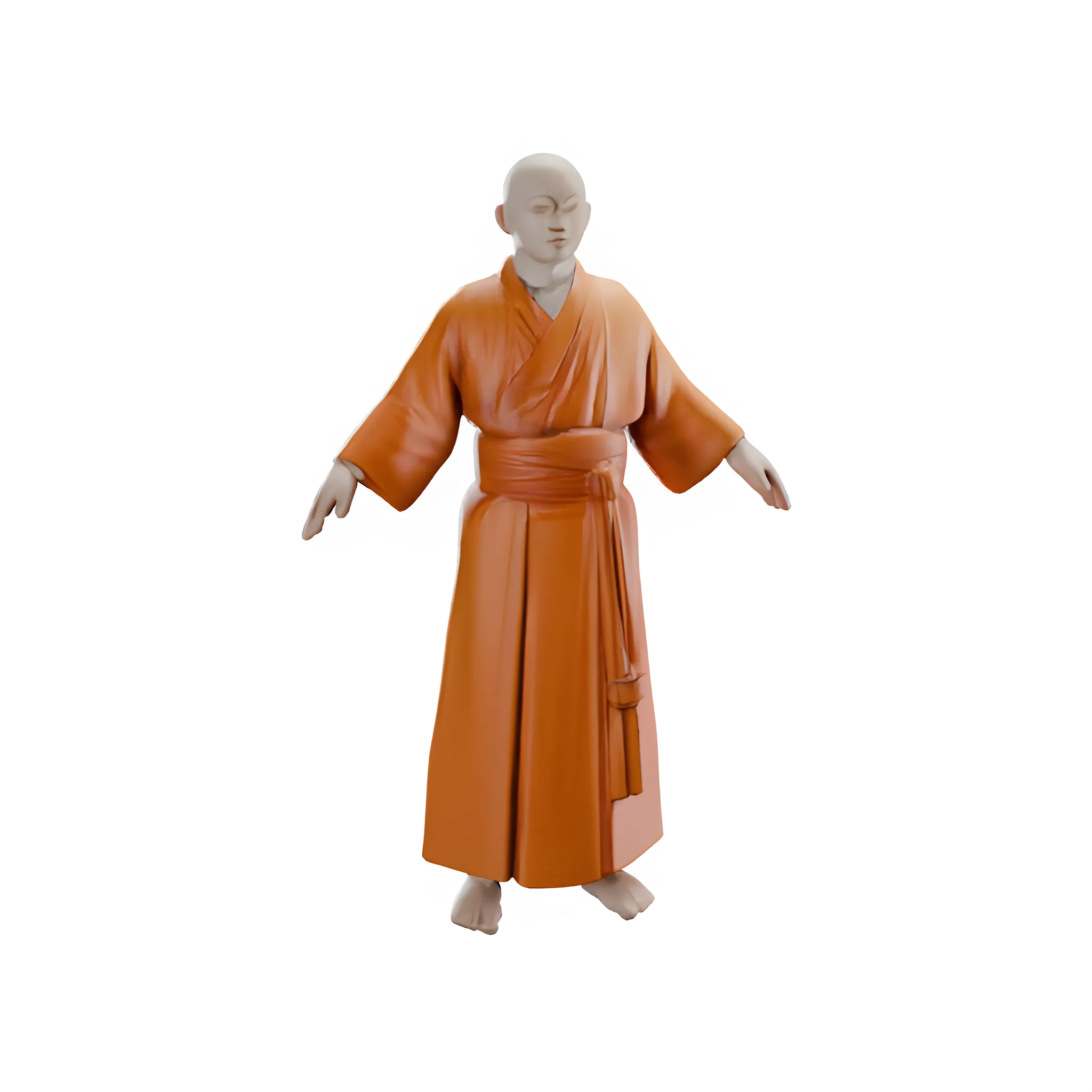 Sculptures & Artworks STL Download - Meditative Monk Figurinesby MR AnyCAD