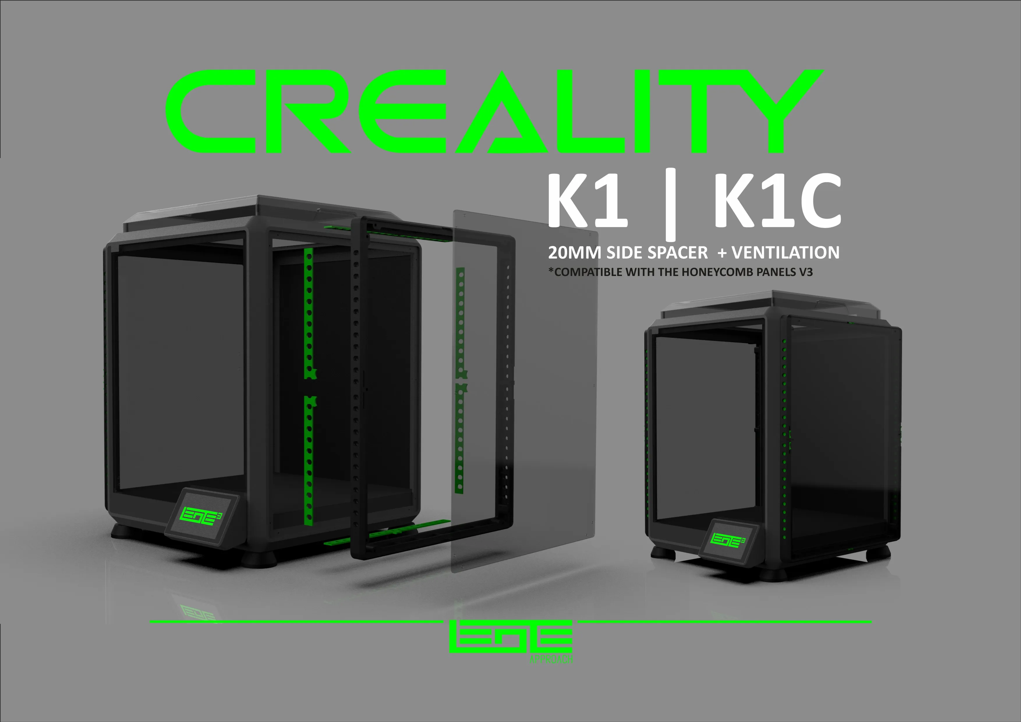 3D Printer Files | 3MF File | CREALITY K1|K1C|K1SE - 20mm SIDE SPACER ...