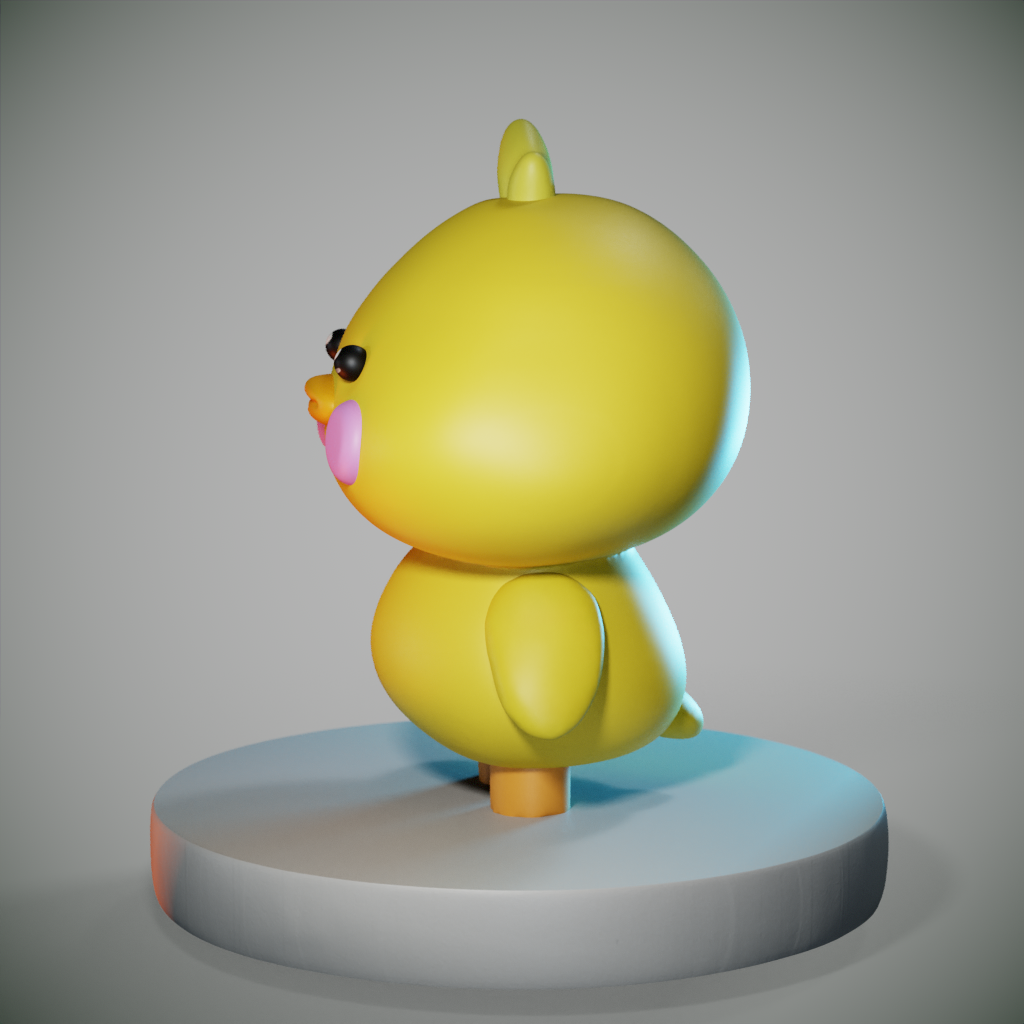 3D Printer Files | 3MF File | Cute Yellow Duck with Base | Creality Cloud