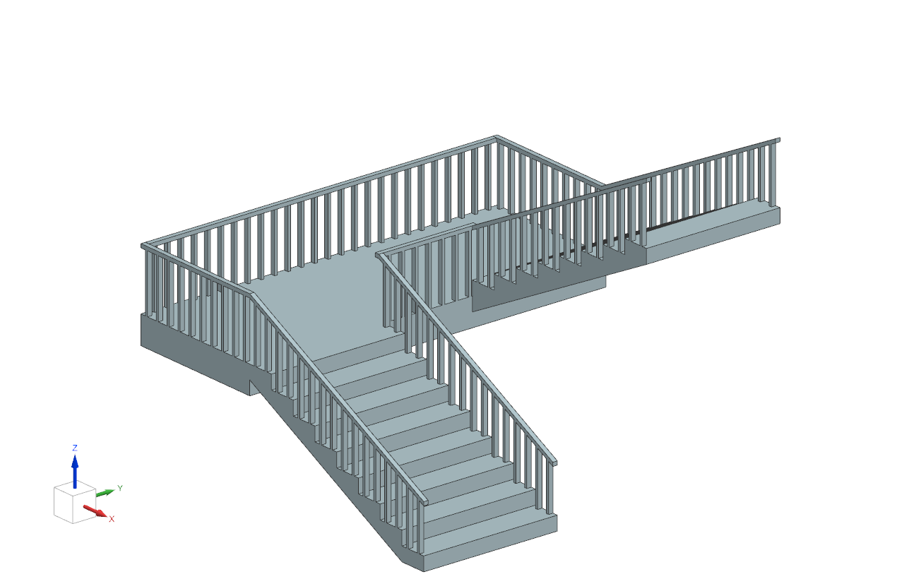 Double-run Twists and Turns Stair | 3D models download | Creality Cloud
