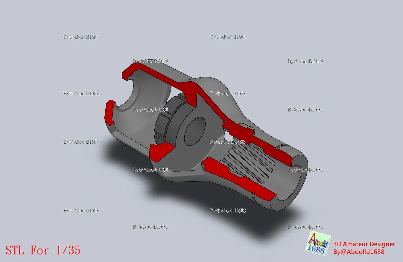 Free Vehicles & Machinery STL Download - Tiger Tank Early Muzzle brake ...