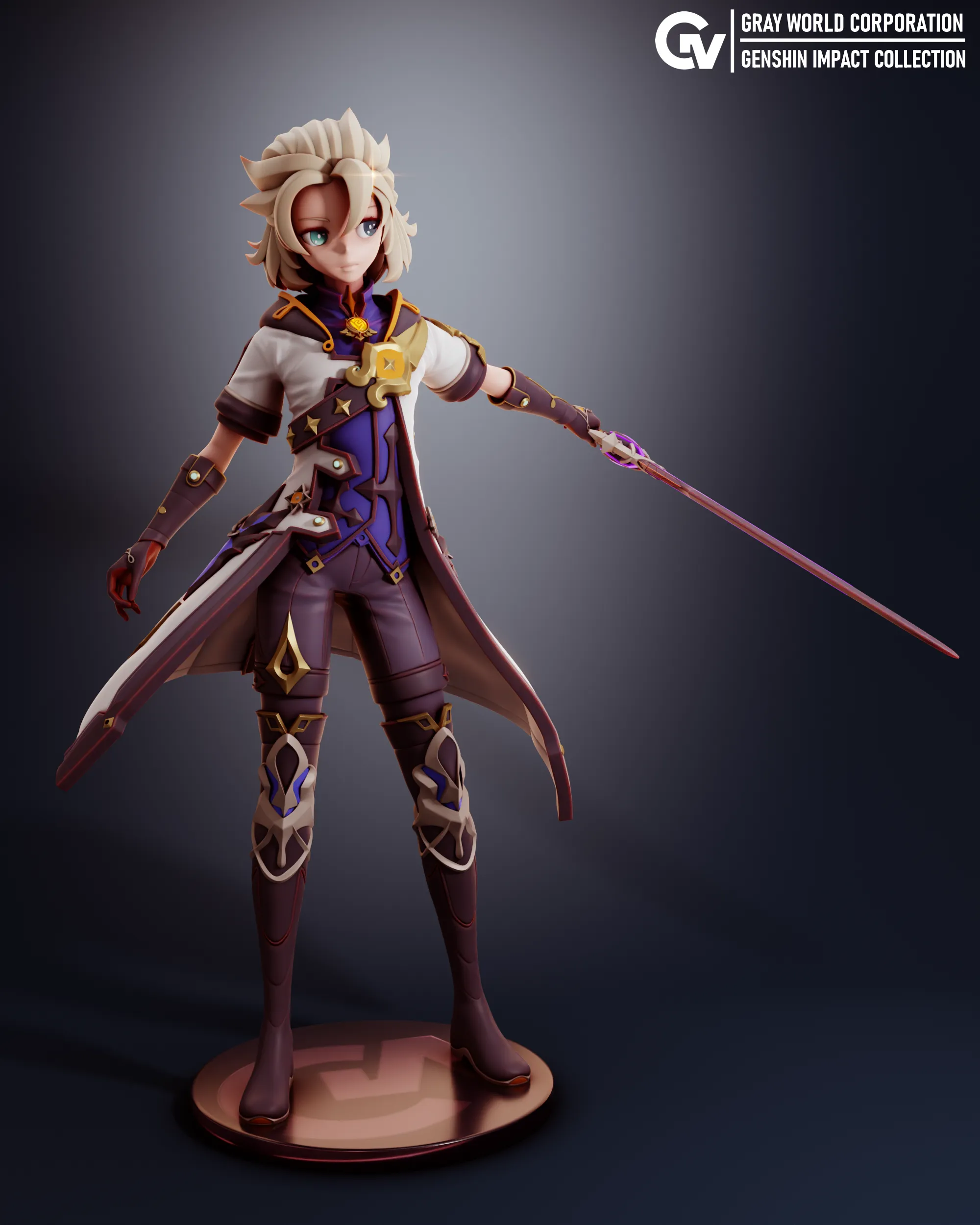 Albedo Chalk Prince 3 - Impacto Genshin | 3D models download | Creality ...