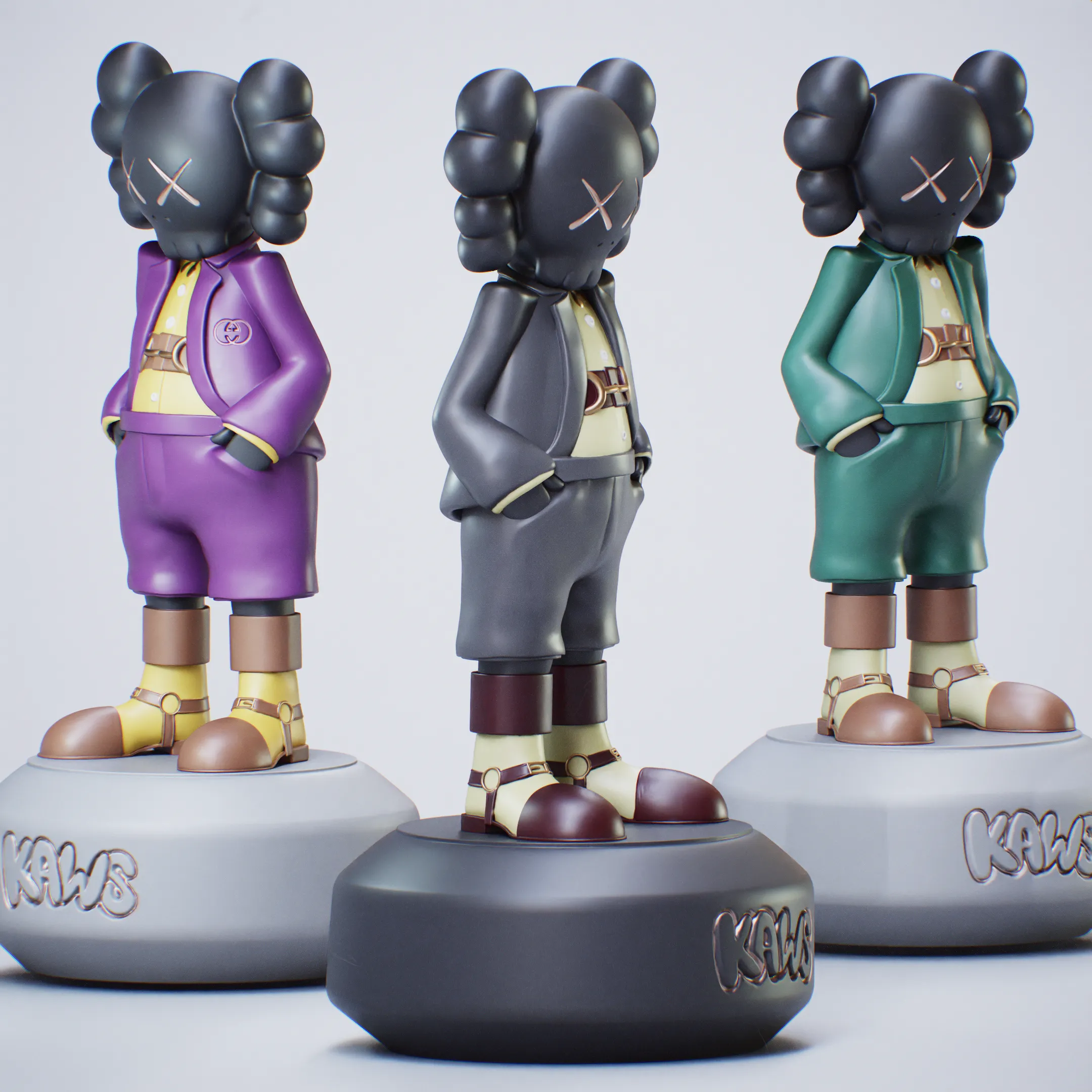 Home Decorations & Ornaments STL Download - Kaws by Gucci Design - 28cm ...