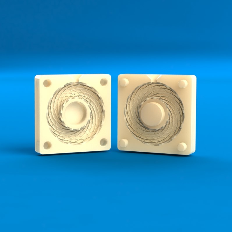 RODIN BOBIN MOLD FOR JEWELS SILICON MOLD - 40 X 40 X 10 MM 1 | 3D ...