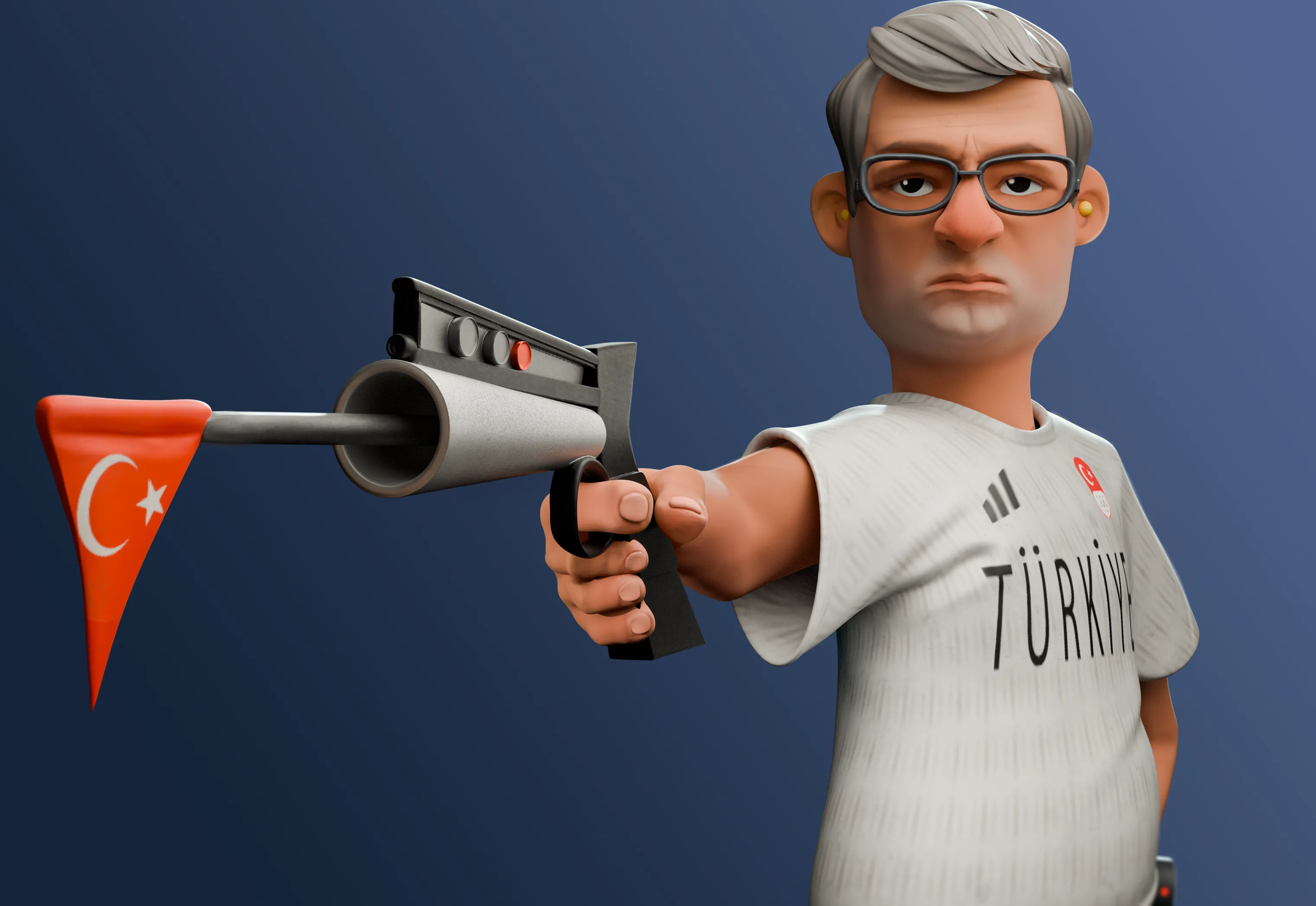 Characters & Creatures STL Download - Turkish Sharp Shooter Olympics 3D ...