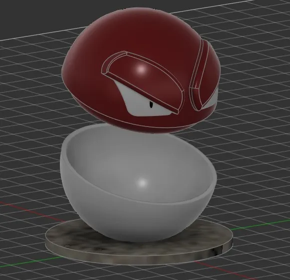 Pokemon 0100 Voltorb pot plant or mug | 3D models download | Creality Cloud