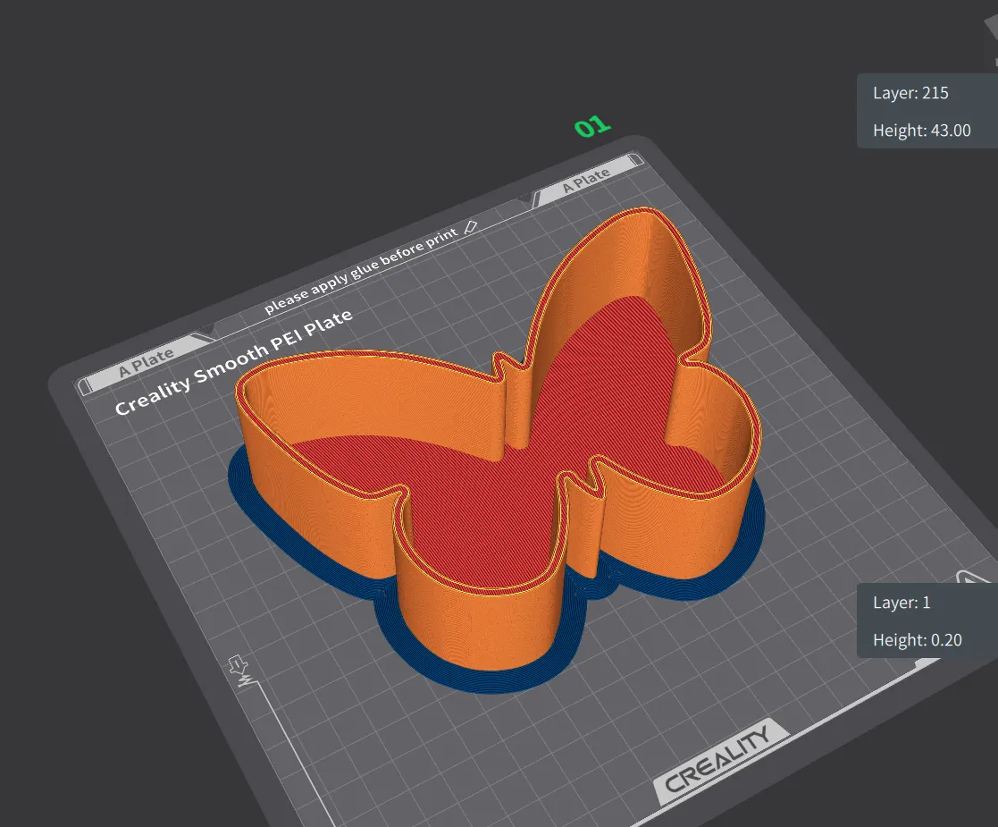 3D Printer Files | 3MF File | Butterfly sand mold | Creality Cloud