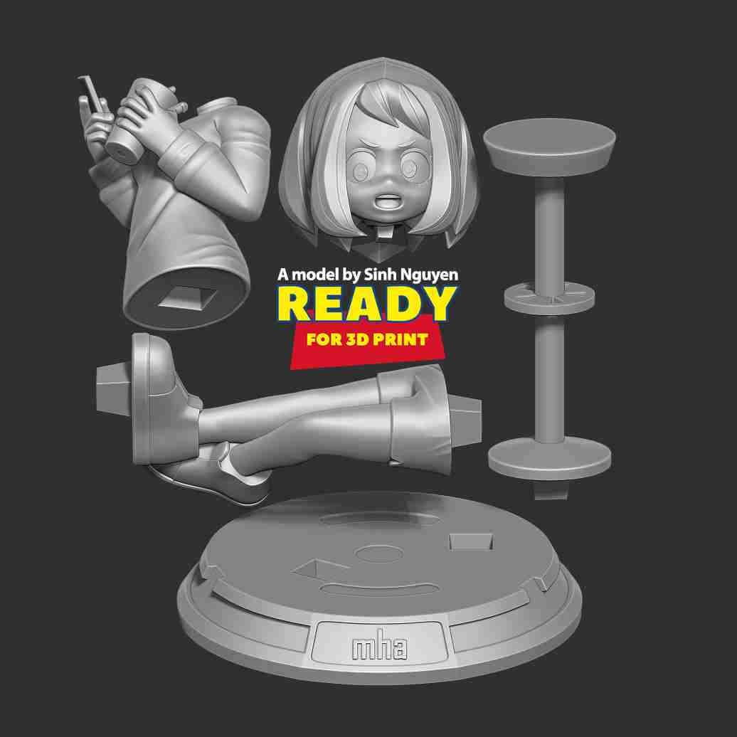 Kid Ochaco Uraraka | 3D models download | Creality Cloud