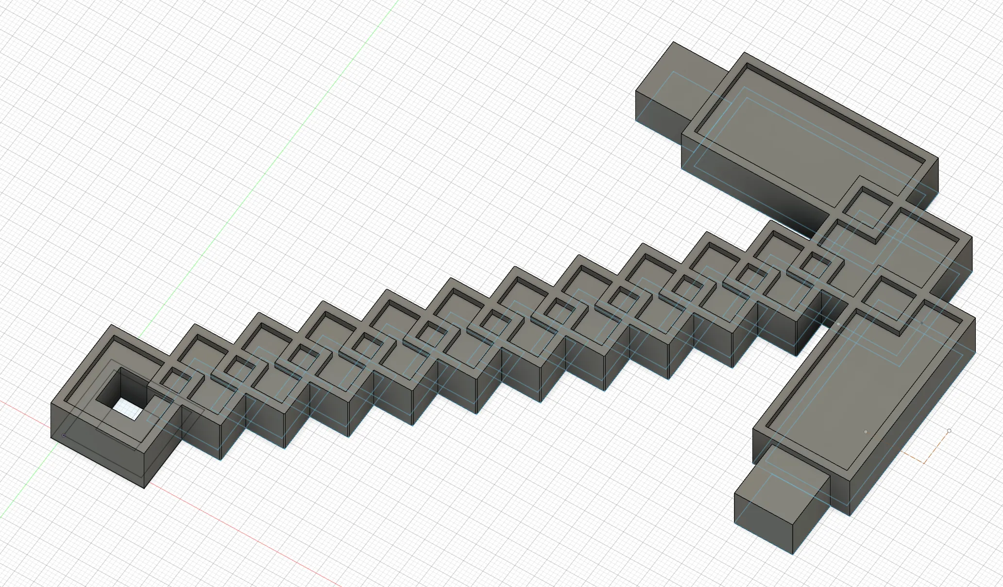 Pickaxe Minecraft | 3D modeller indir | Creality Bulutu