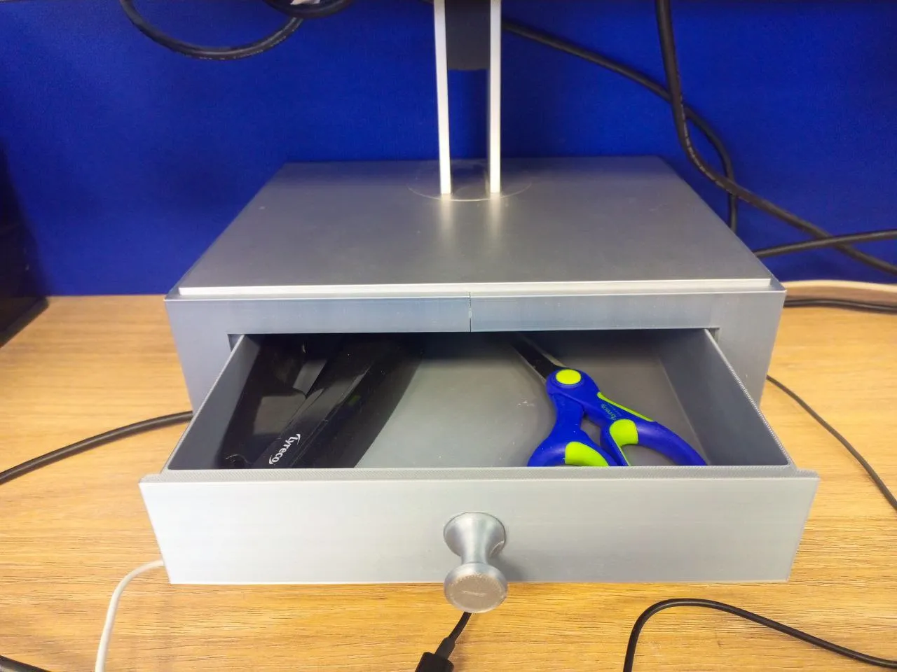 3D Printer Files | 3MF File | Monitor stand with drawer and space for ...