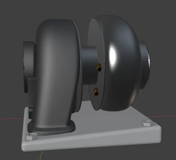 Industrial Design & Prototypes STL Download - Mechenical Turbocharger ...