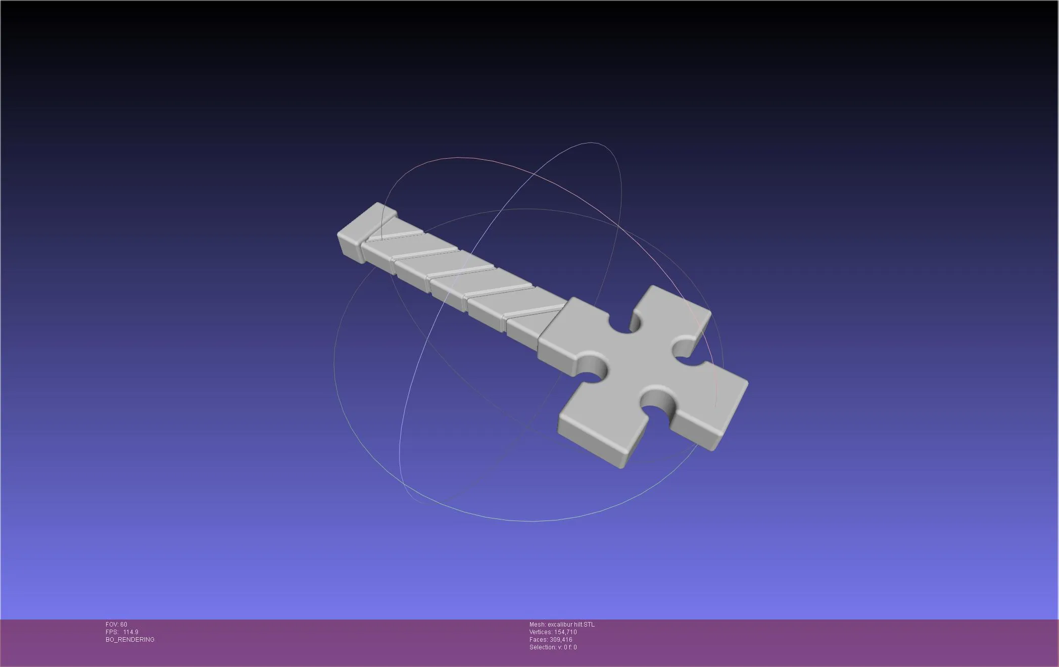 Cosplay STL Download - Fire Force Excalibur Hiltby Julian Danzer