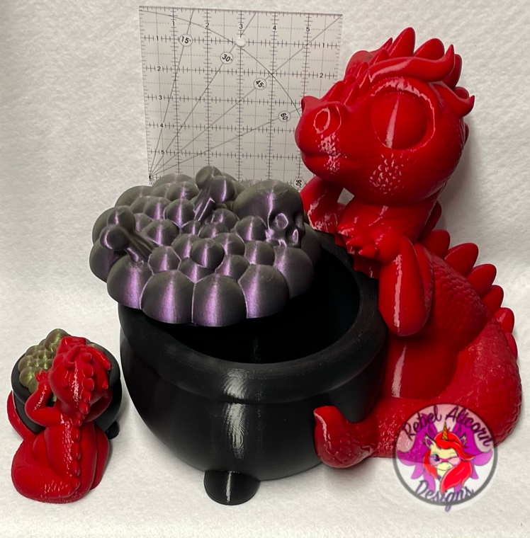 Dragon Cauldron Candy Dish | 3D models download | Creality Cloud