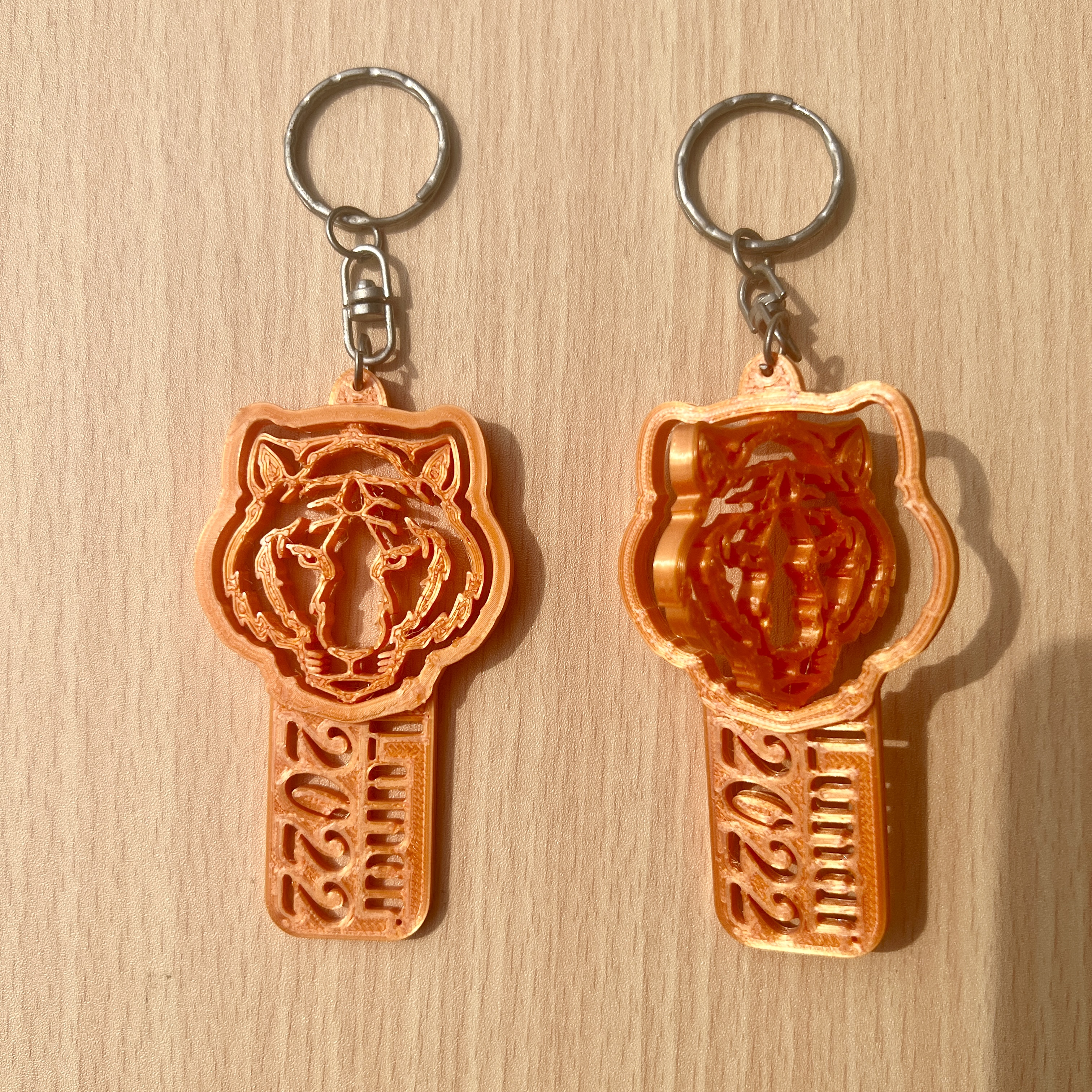 3D Tiger 2022 Turning Keychain | 3D models download | Creality Cloud