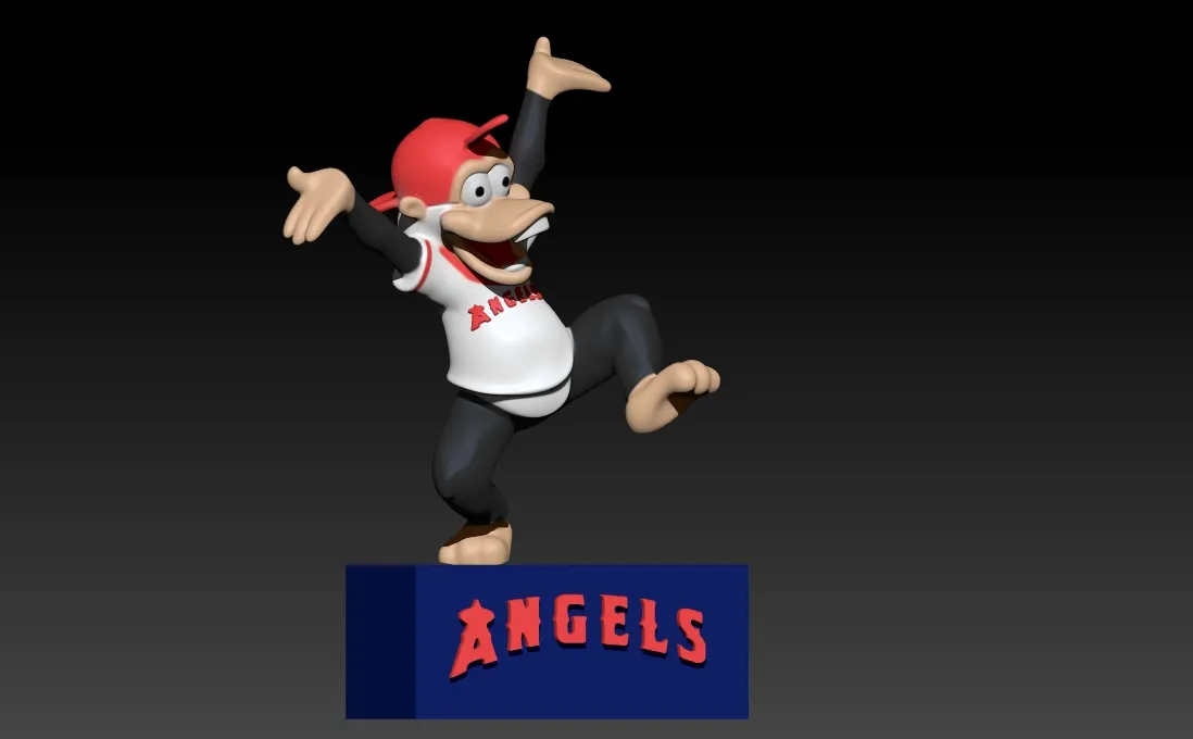 Other STL indir - MLB - Los Angeles Angels mascot statue - 3d Print - KHUONGTAINANG