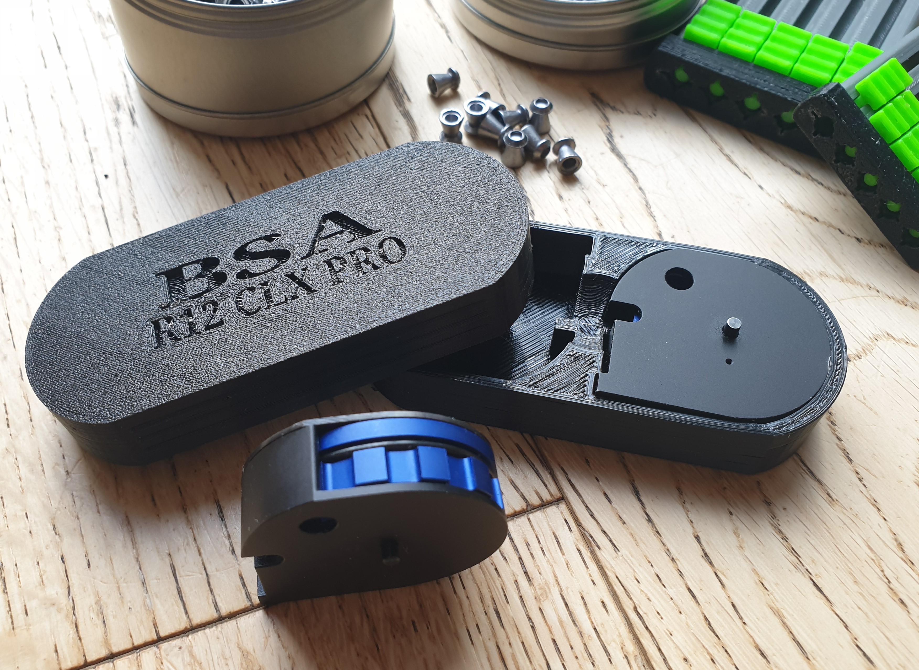 BSA R12 CLX Pro Soft Twin 12 shot Magazine Case .177 and .22 | 3D ...