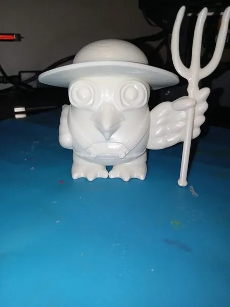 the test print of farmer richard the rooster. came out good on my ...
