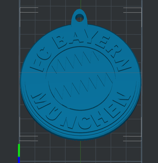 FC Bayern München keyring | 3D models download | Creality Cloud