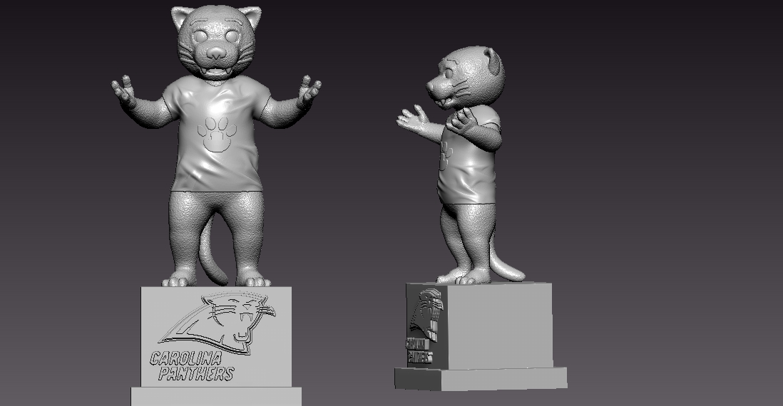NFL - CAROLINA PANTHERS FOOTBALL MASCOT STATUE - 3D PRINT | 3D models ...