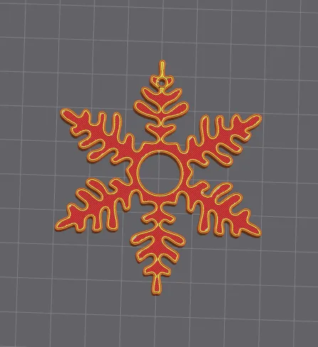 3D Printer Files | 3MF File | Christmas Snowflake | Creality Cloud
