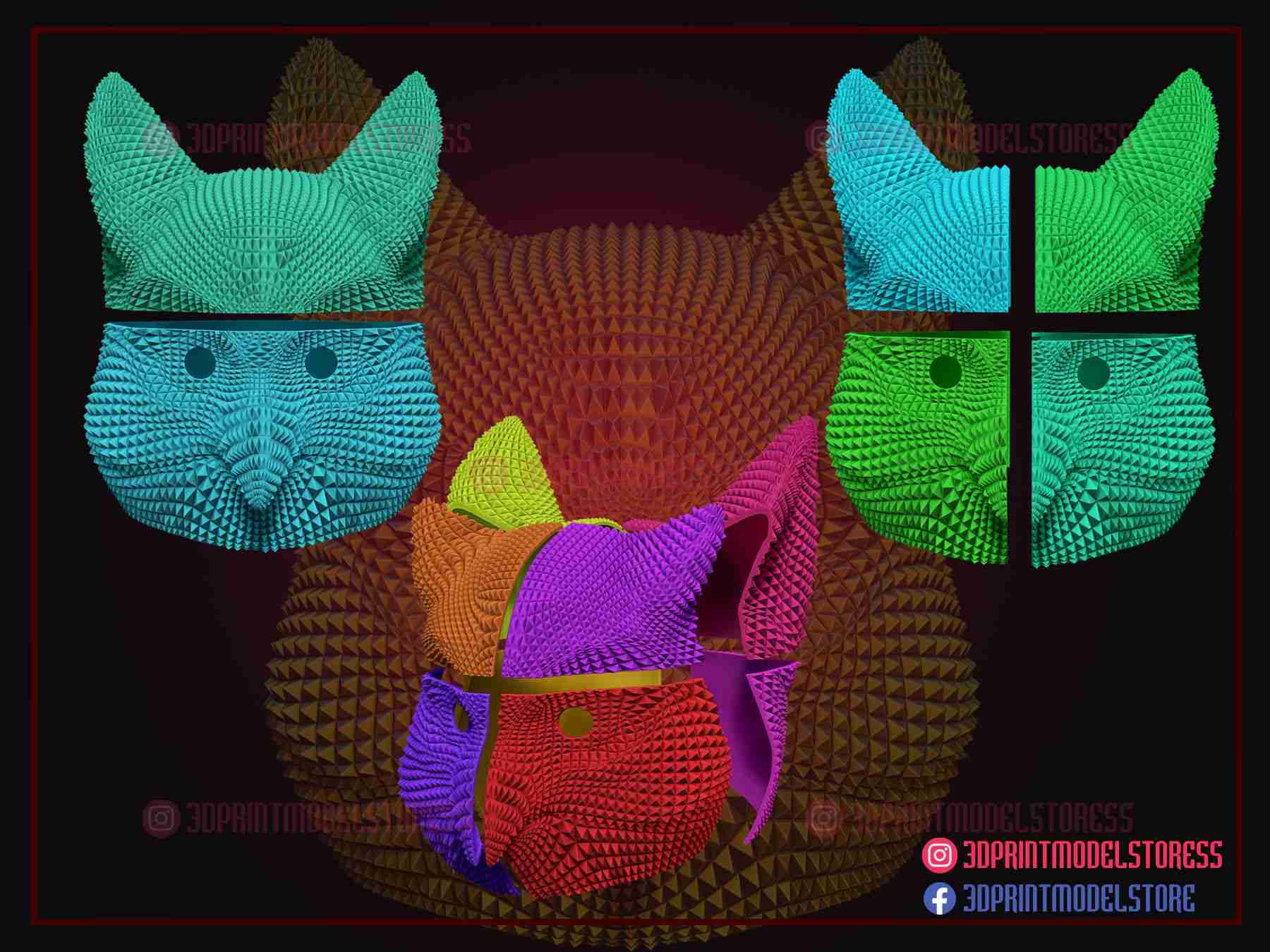 Squid Game Mask - Owl Boss Mask for Cosplay | 3D models download ...