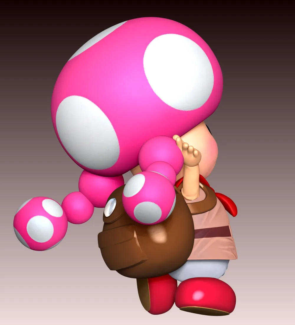 Characters & Creatures STL Descarga - Toadette - Mario - LoveModels