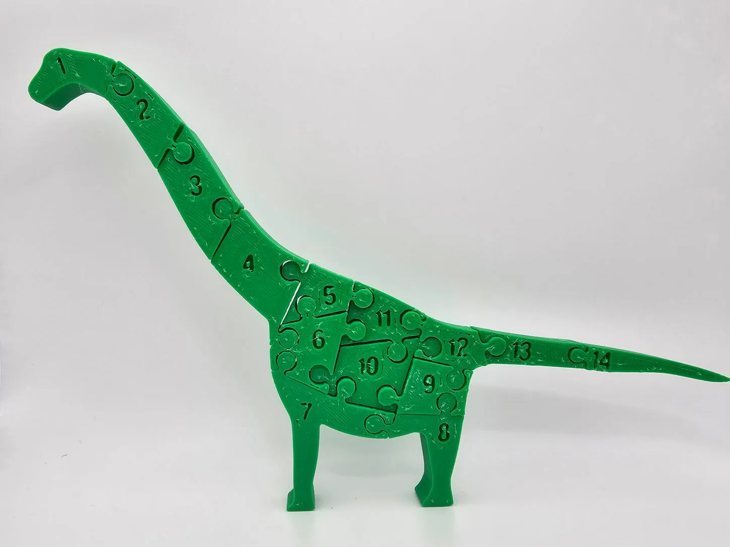 Sculptures & Artworks STL Download - Dino Puzzle - Brontosaurus - Set ...