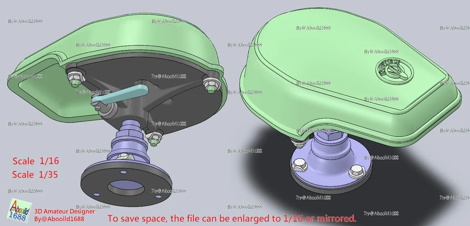 Vehicles & Machinery STL Download - WW2 Germany Notek Light_A.(STL-16 ...