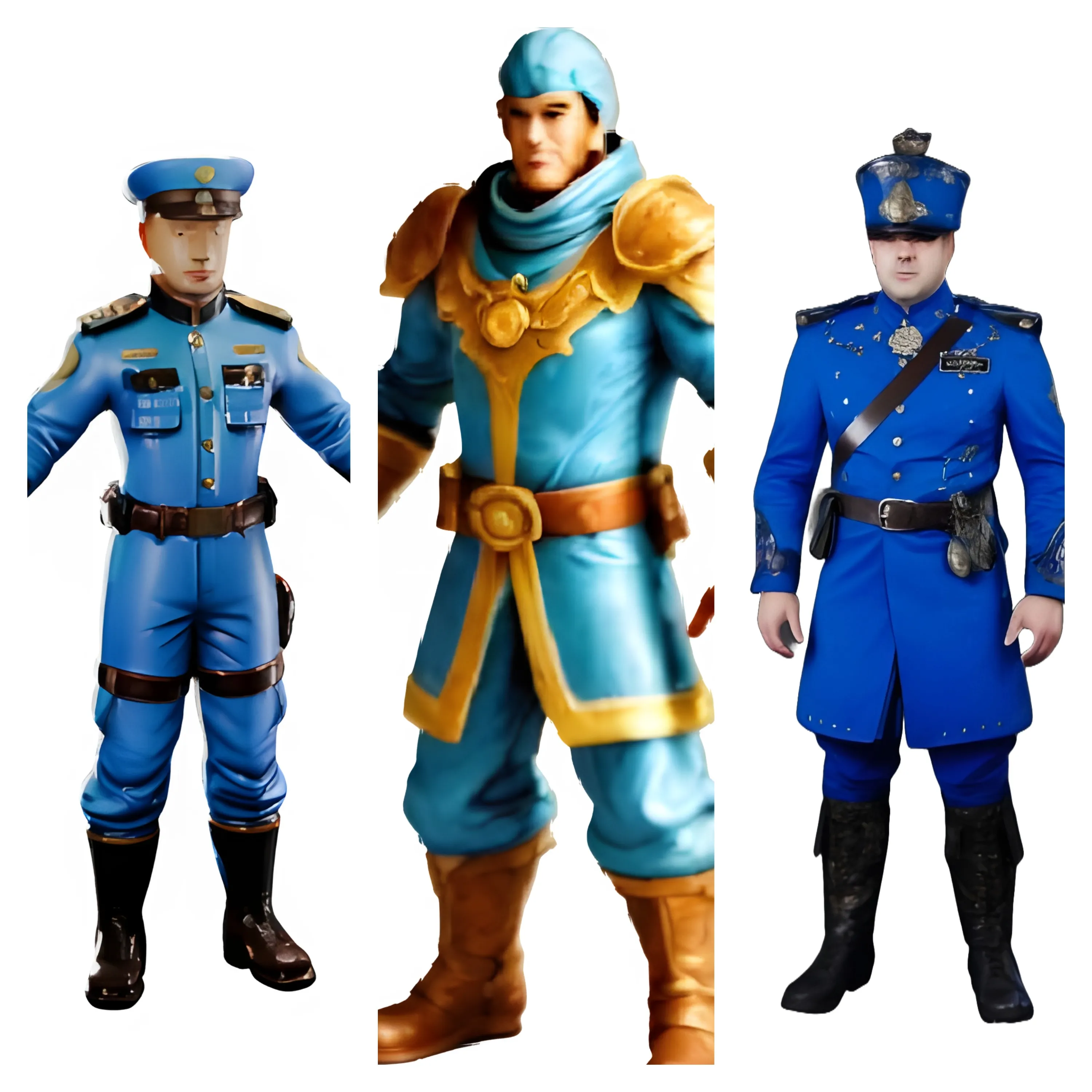 Other STL Download - Blue Uniform Character Collectionby MR AnyCAD