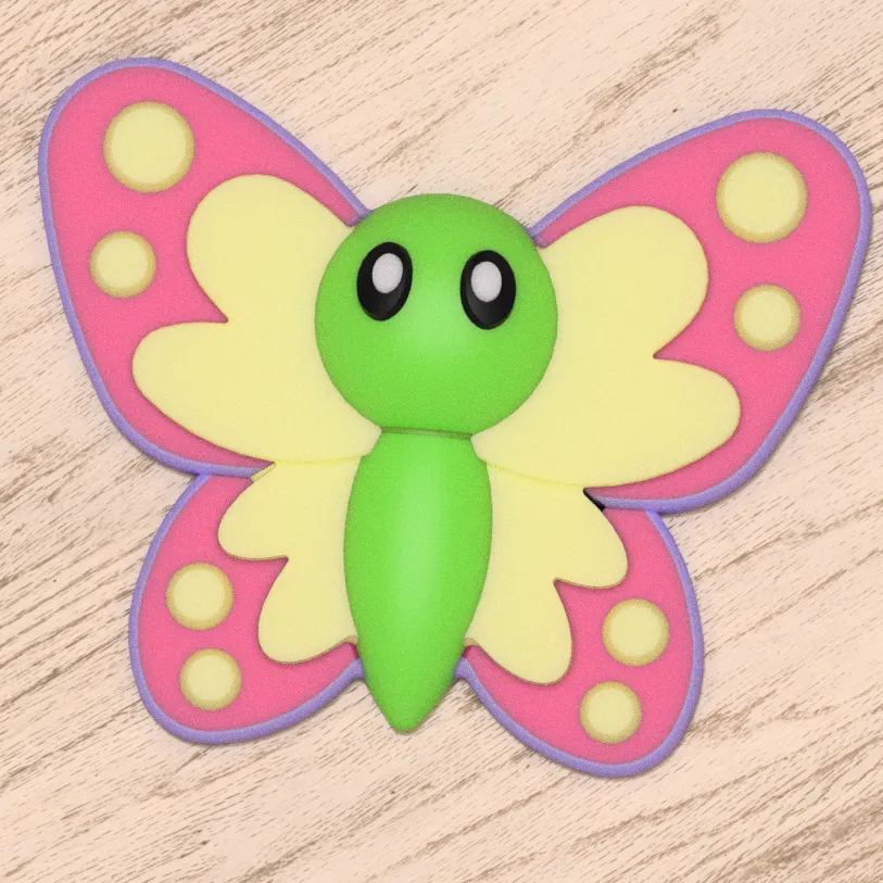 3D Printer Files | 3MF File | A cute little spring butterfly for ...