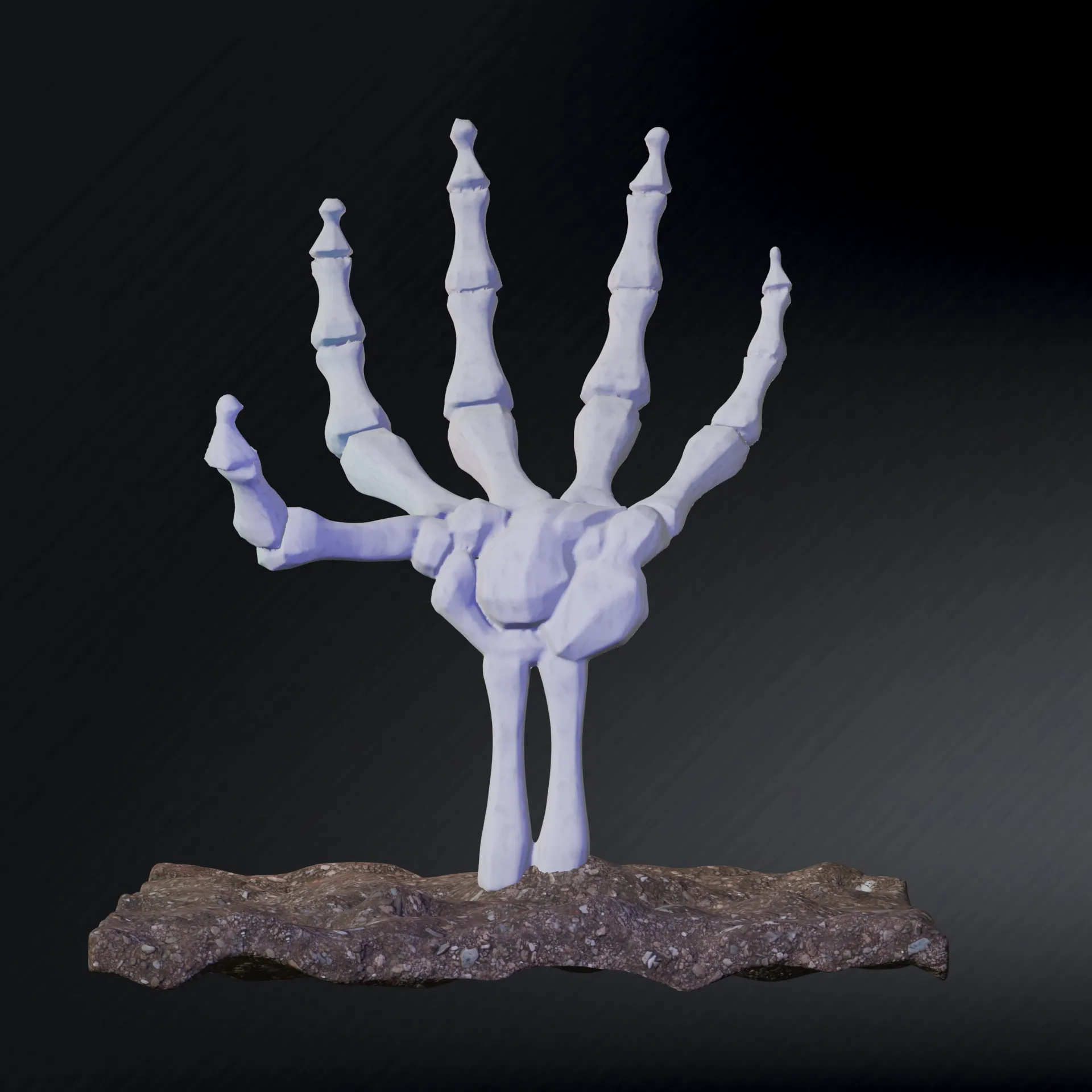Digital Art STL Download - Skull Hand Spooky / Halloween Ornamentby ...