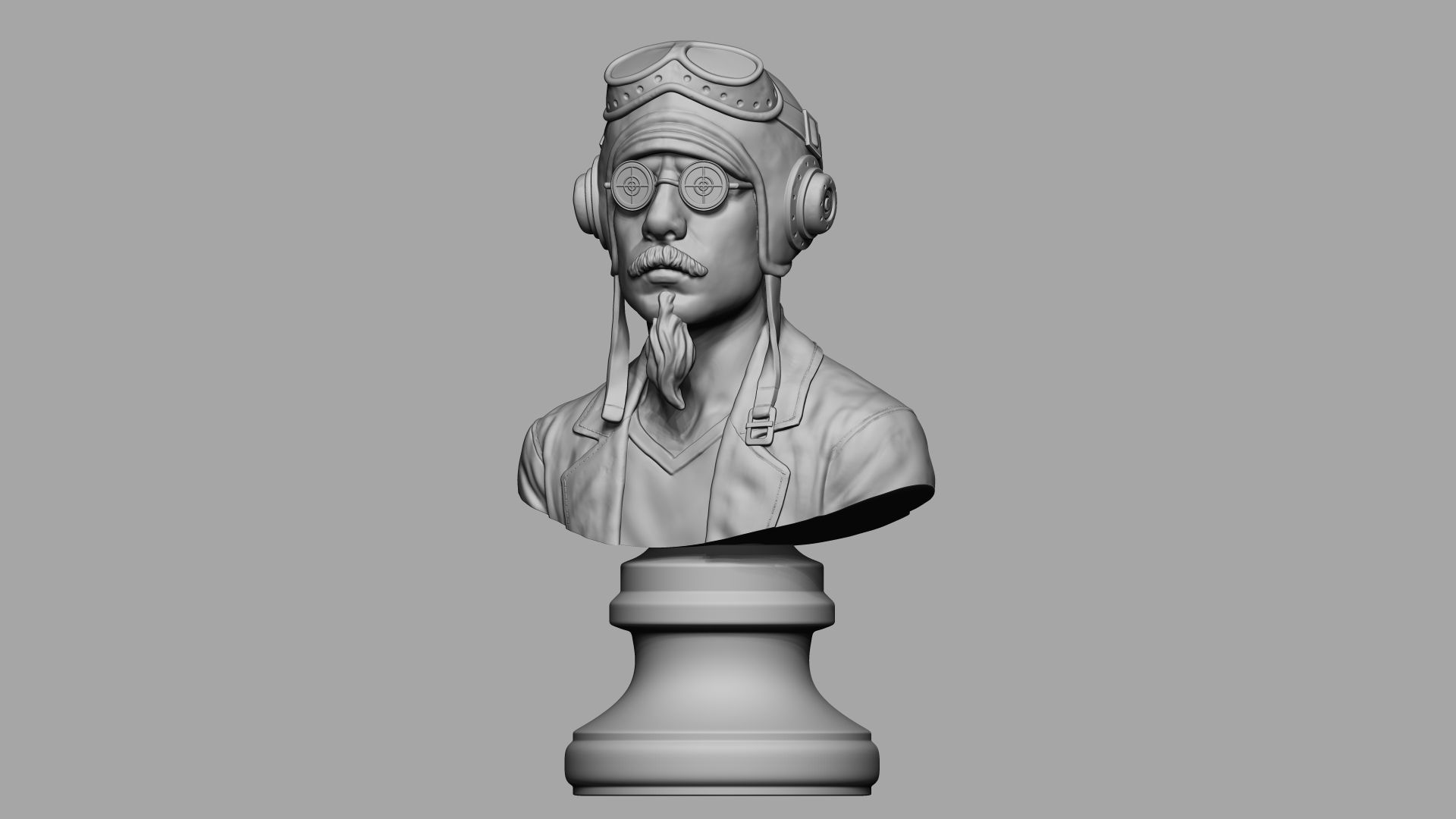 Pilot Bust | 3D models download | Creality Cloud