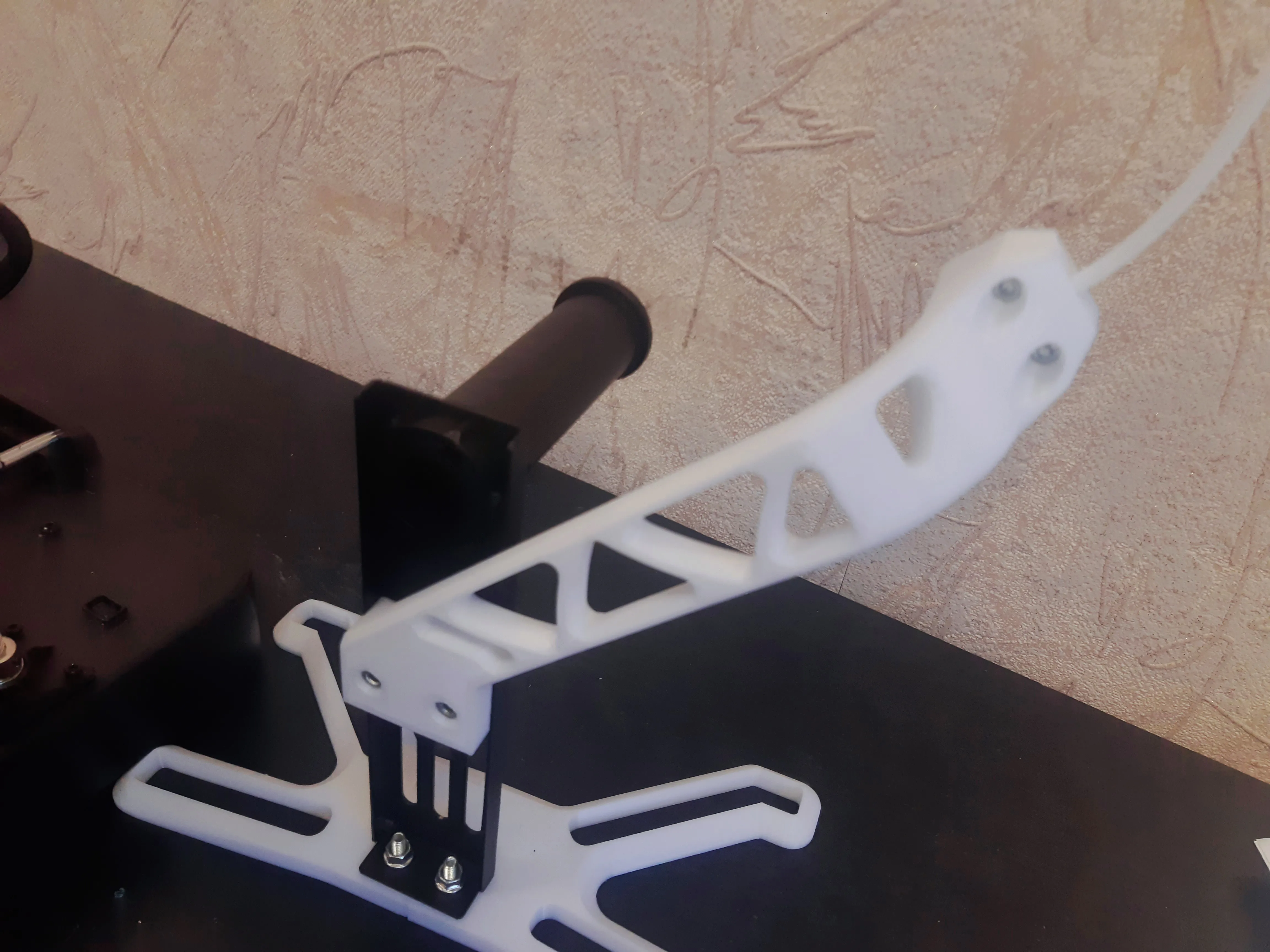 3D Printer Parts STL Download - Filament Guide Arm for spool hoder base ...