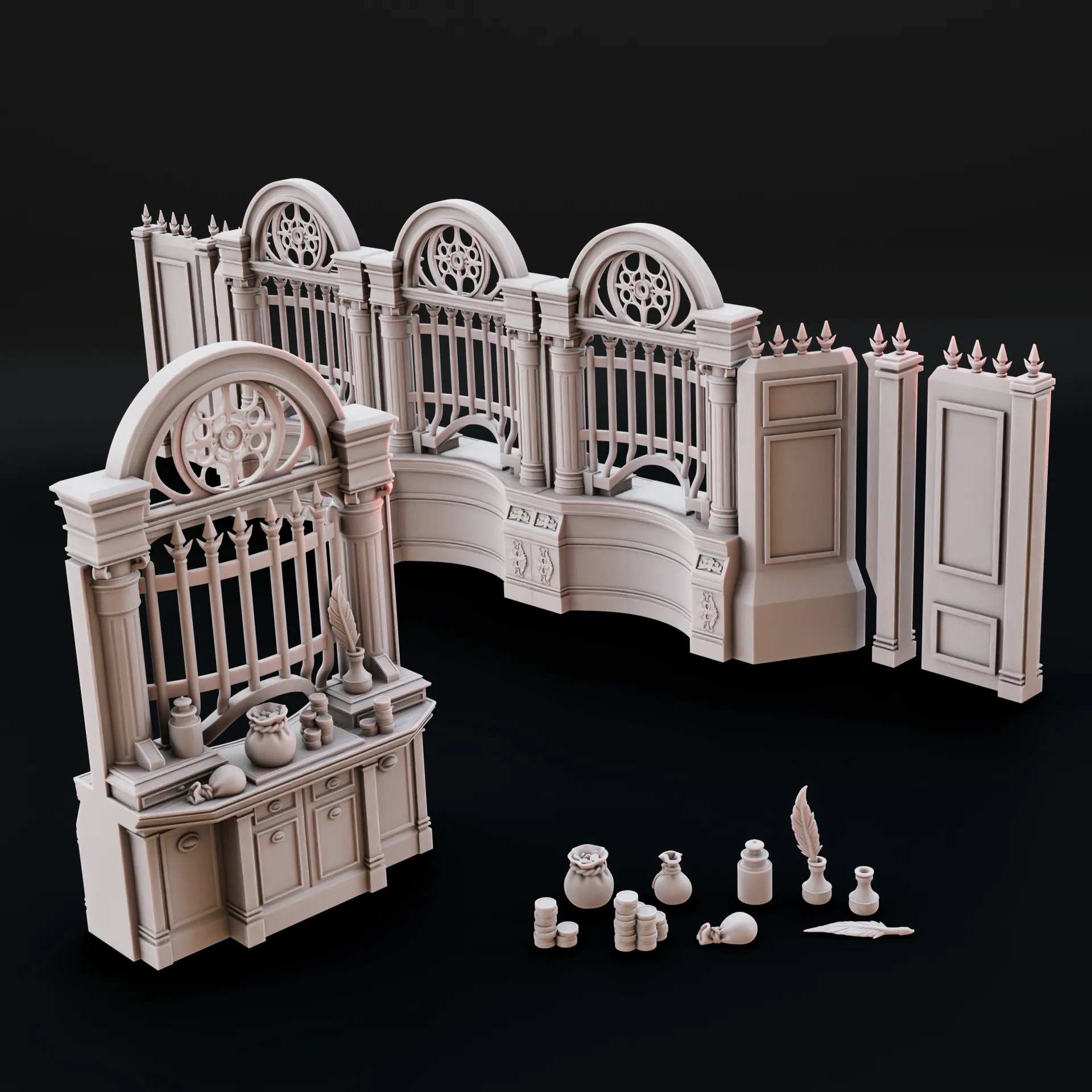 Other STL Download - Banking Window | Bank Teller Set | Modular TTRPG ...