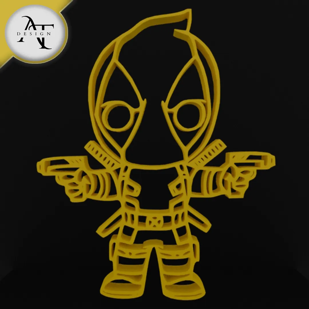 Other STL Download - Little Deadpool - Marvel - 2D Wall Art Decorby AT ...