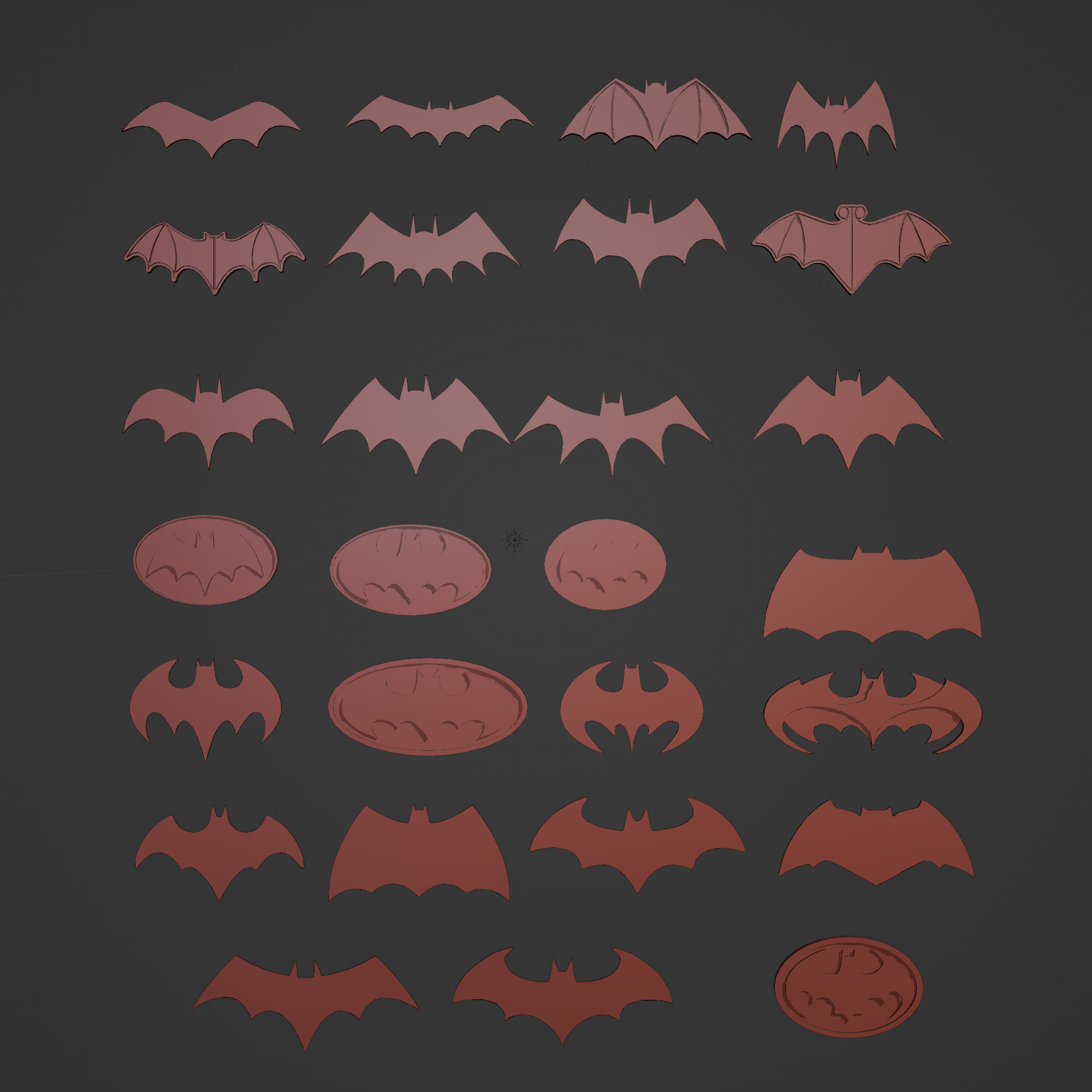 BATMAN LOGOS | 3D models download | Creality Cloud