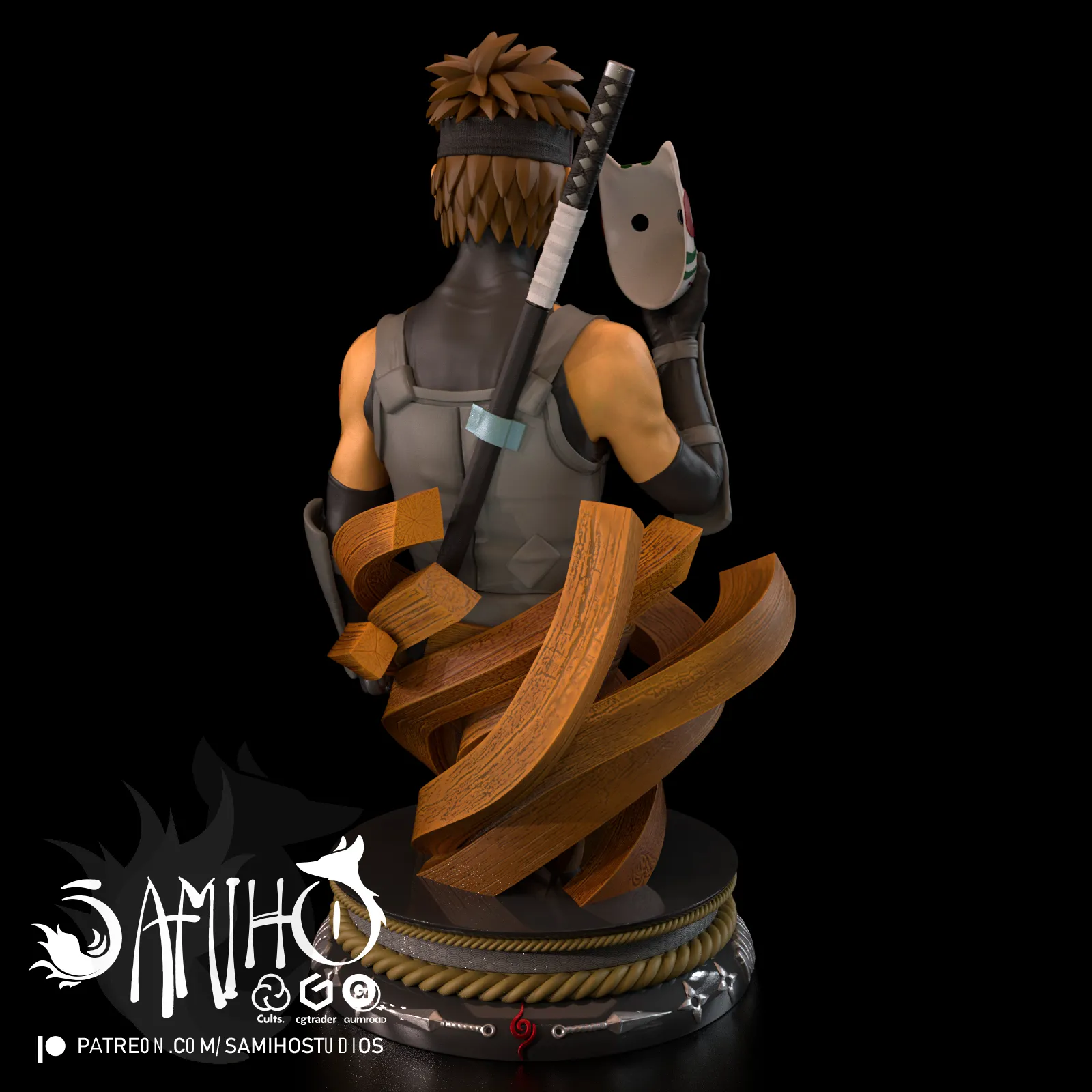 Characters & Creatures STL Download - Samiho Studios - Yamato Anbu ...
