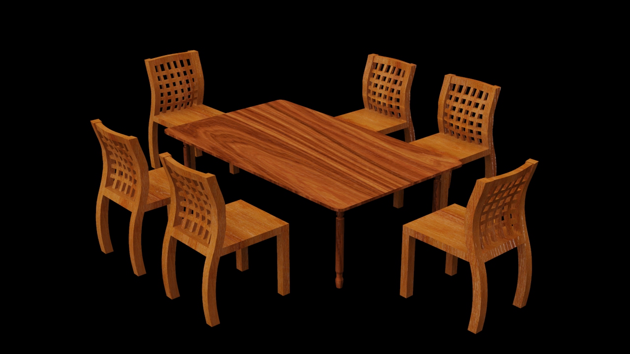 Dining Table Set | 3D models download | Creality Cloud