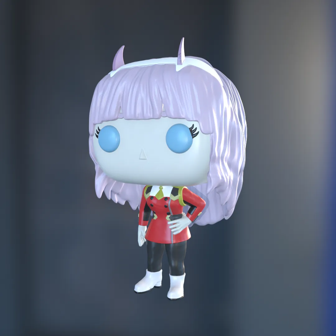 Sculptures & Artworks STL Download - Funko Zero Two - Darling in the ...
