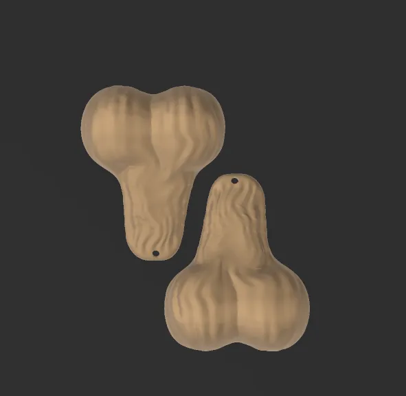 Jewelry & Accessories STL Download - nut sack earringsby Mr3DBeast
