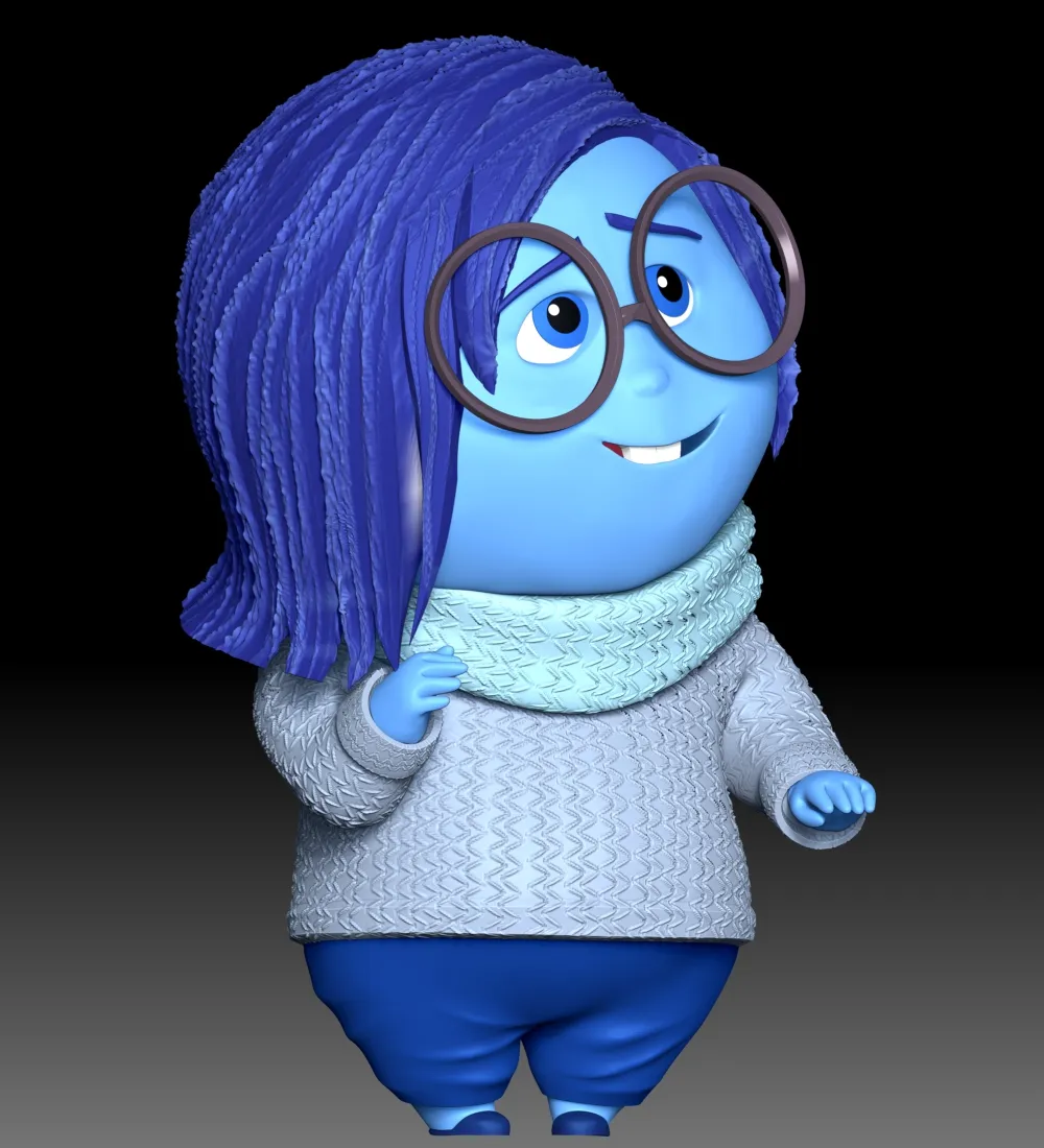 Characters & Creatures STL Download - Sadness - Inside Outby LoveModels